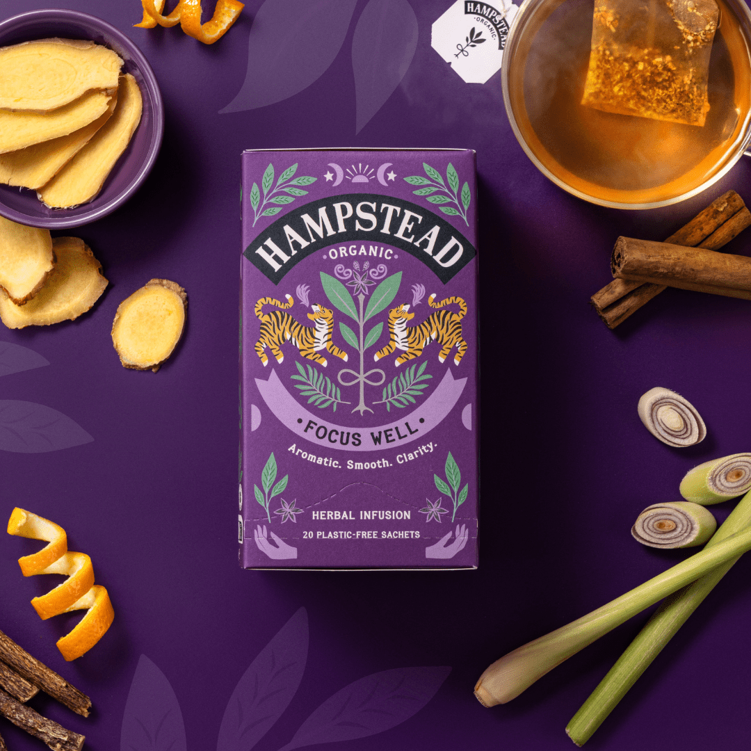 Shop Organic Focus Well Tea Bags | Hampstead Tea