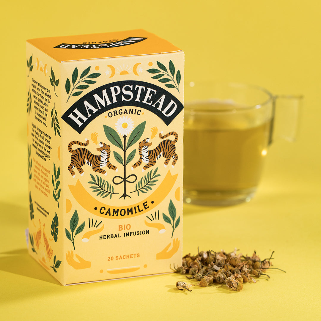Hampstead Tea Organic Camomile Tea Bags – Hampstead Tea - Biodynamic ...